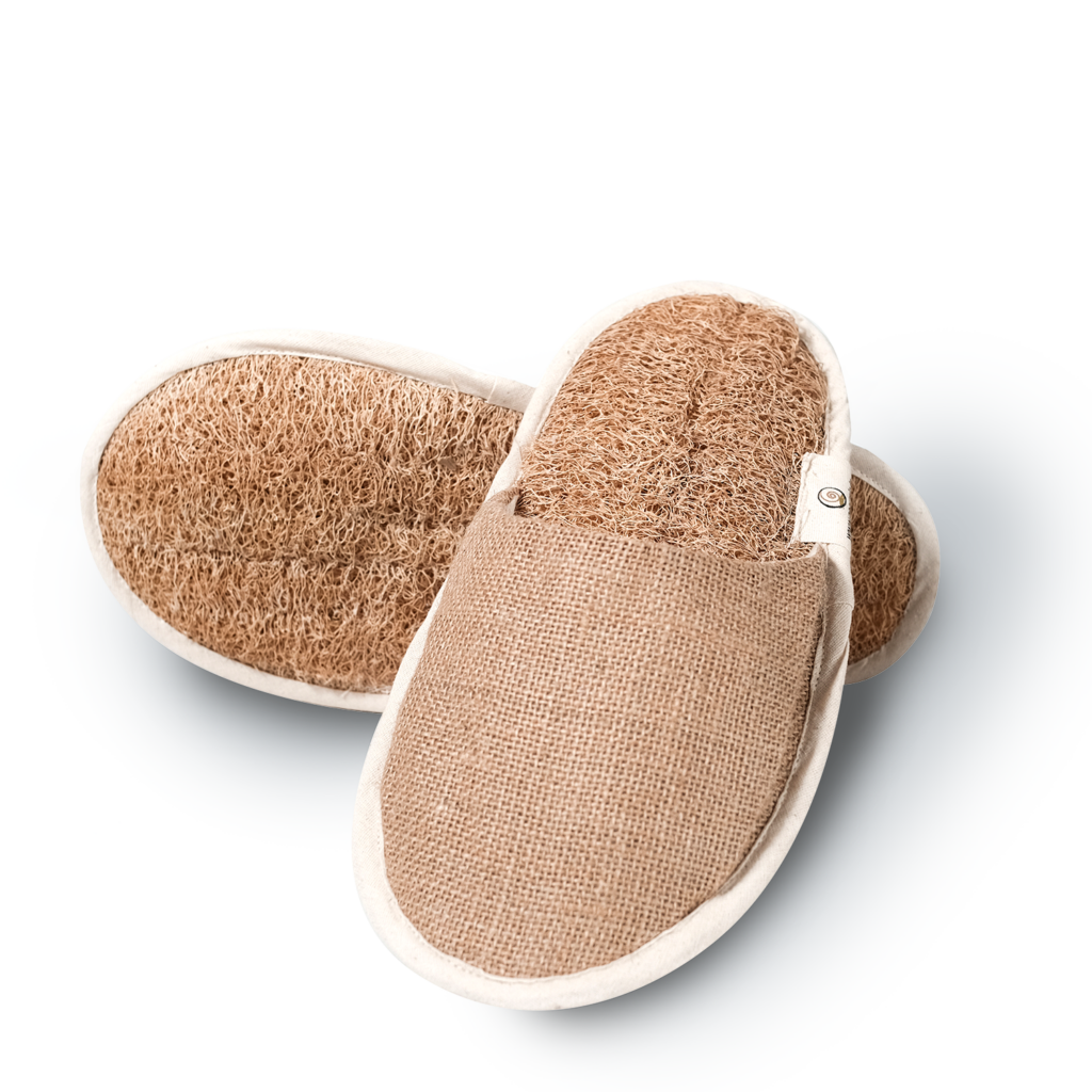 Indoor slippers - Loofah, closed toe - Geosmin